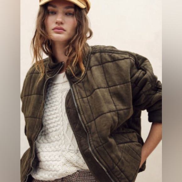 Free People | Jackets & Coats | Nwt Free People Dolman Quilted Knit ...